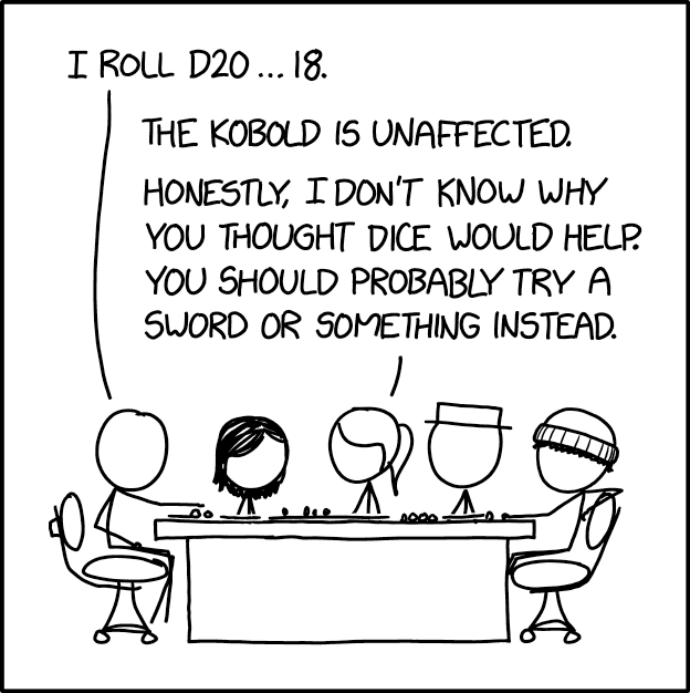 3028: D&D Roll - explain xkcd
