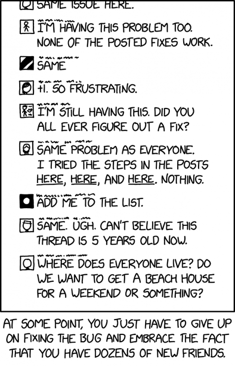 2881: Bug Thread - explain xkcd