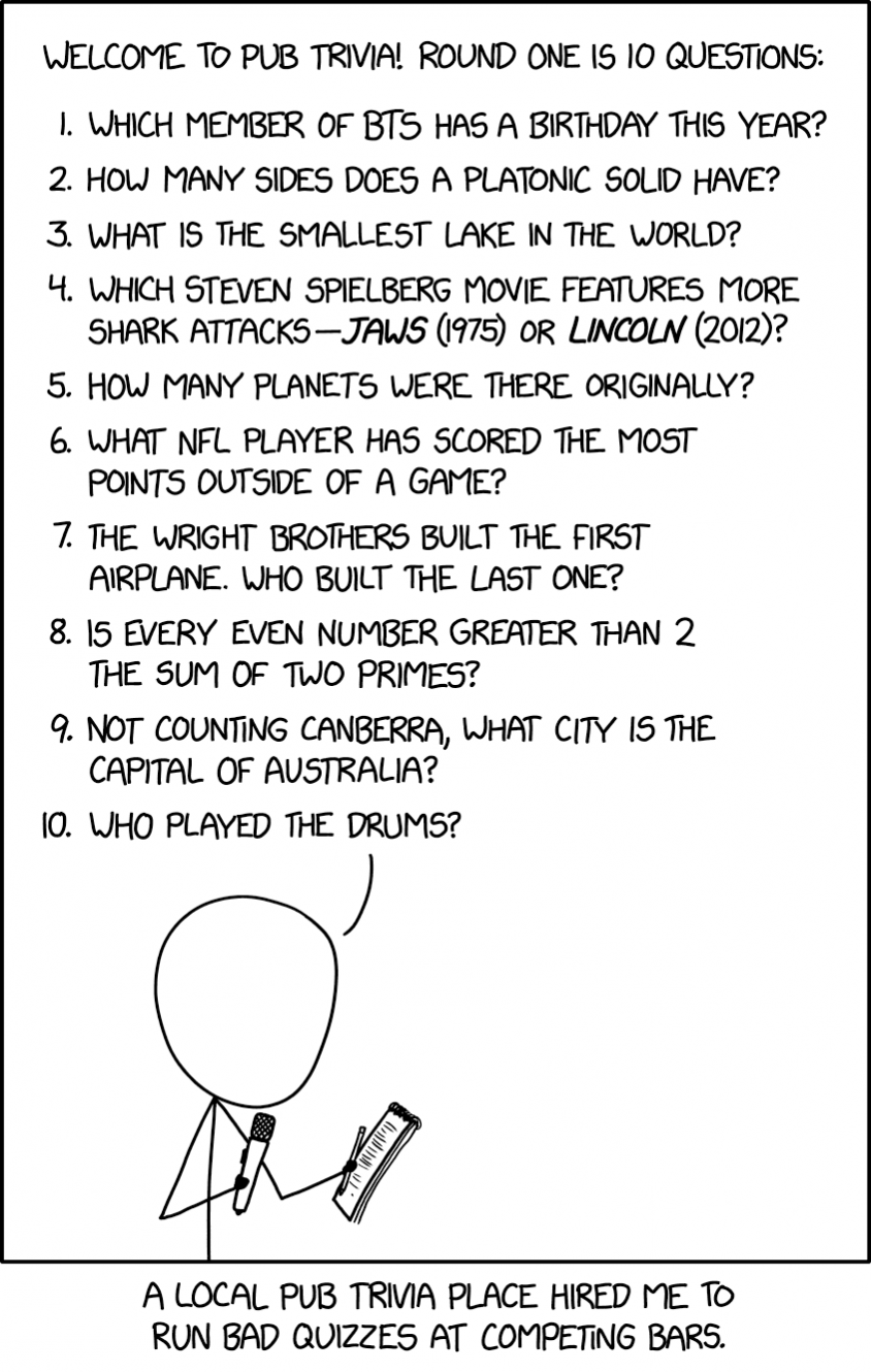 2922: Pub Trivia - explain xkcd